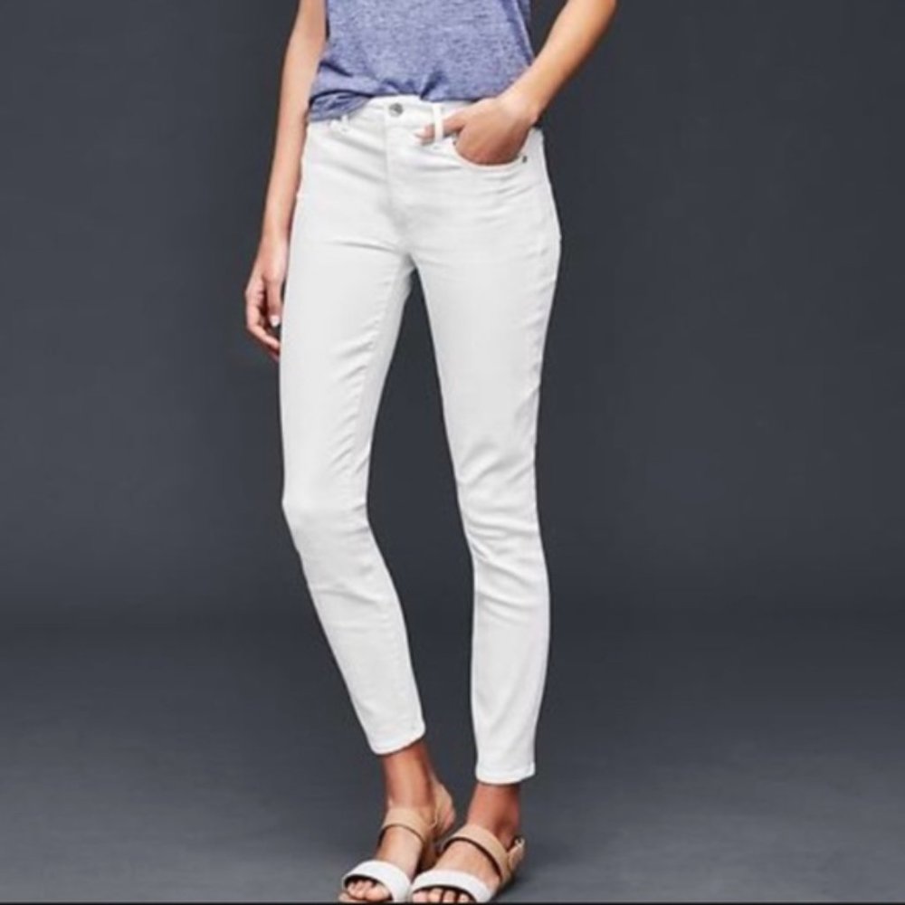 Gap 1969 Always Skinny Jeans White - Gem